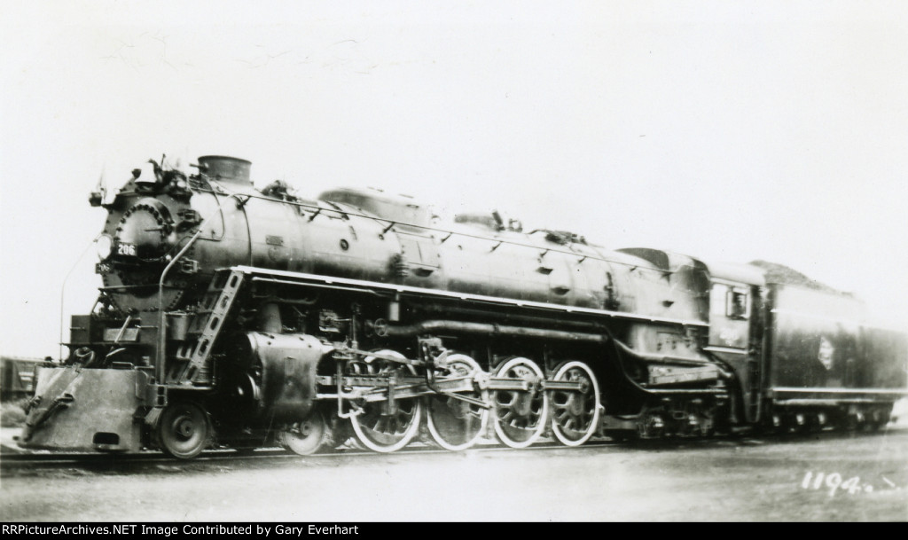MILW 4-8-4 #206 - Chicago, Milwaukee & Pacific RR